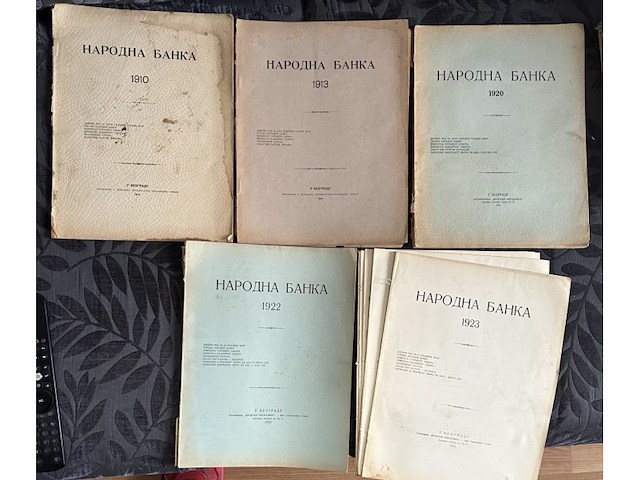 Narodna banka 1910,1913,1920,1922,1923