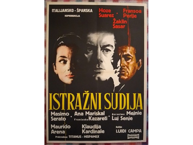 plakat ISTRAŽNI SUDIJA (Claudia Cardinale)