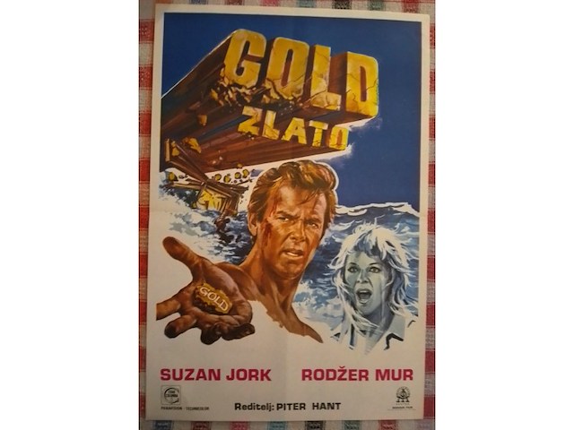 plakat ZLATO (Roger Moore)