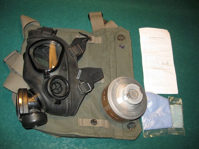 Crna fonicna zastitna maska M-2F
