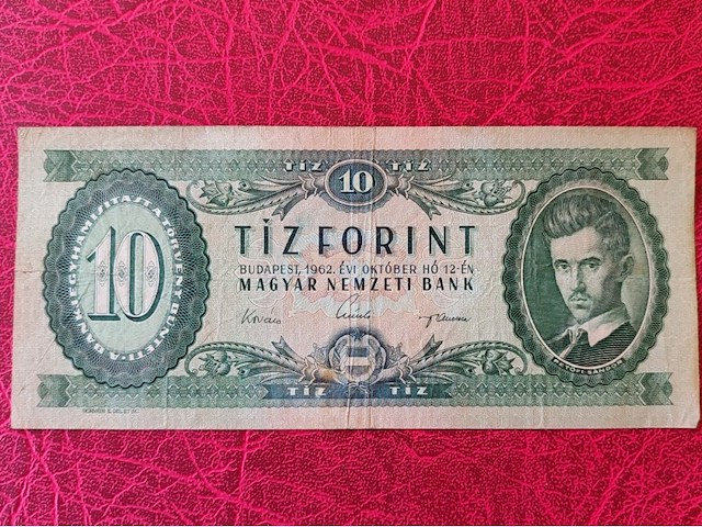 10 FORINT 1962