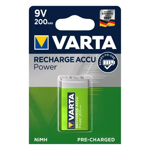 PUNJIVA BATERIJA VARTA 9V 200MAH