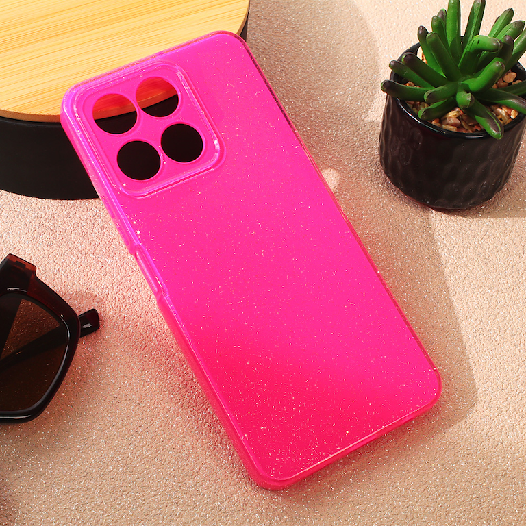 Huawei Honor X6a - Zastitna maska (futrola) Sparkle Dust pink