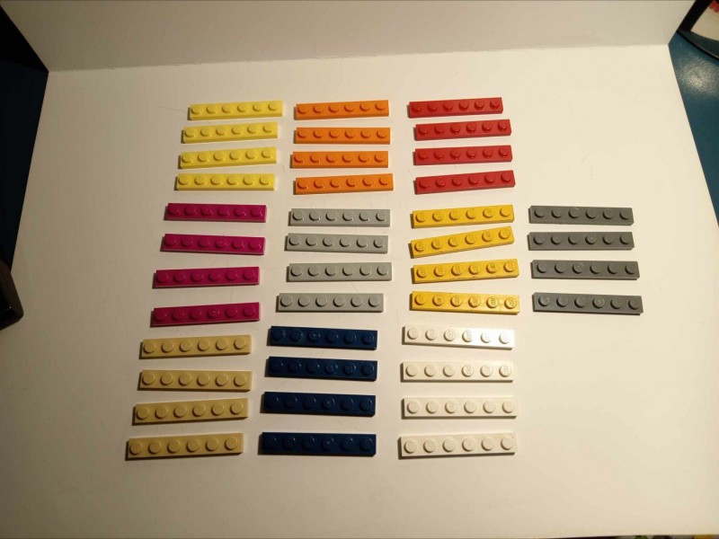 Lego 3666 Plate 1 x 6