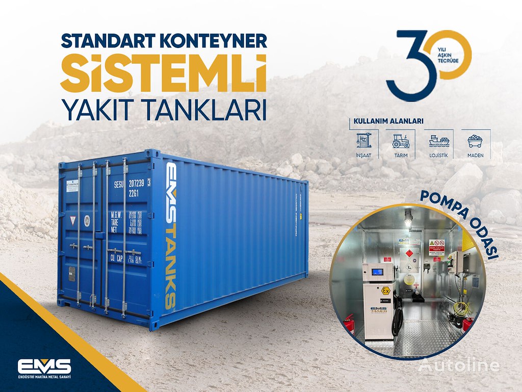 Novi EMS Tanks 20 DC' KONTEYNER SİSTEM YAKIT TANKI 13,500 L KAPASİTELİ rezervoar za skladistenje goriva