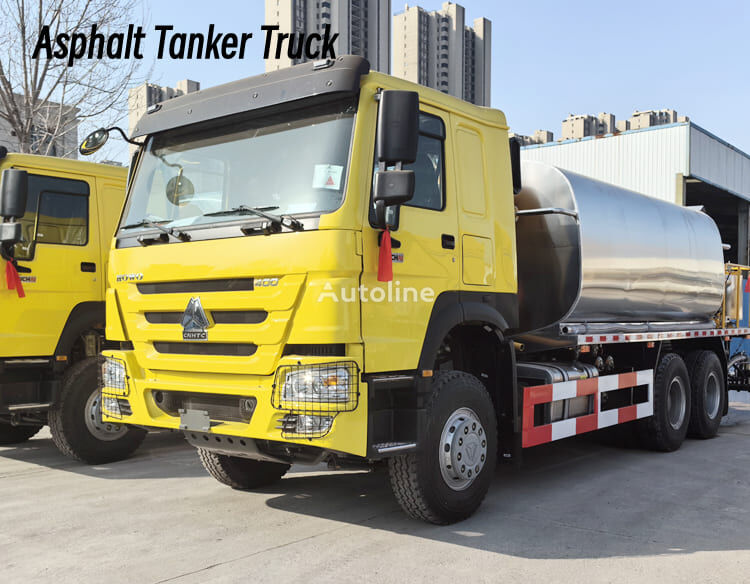 Nova Sinotruk Howo 400HP Road Construction Asphalt Tanker Truck for Sale in Ghana autocisterna za gorivo