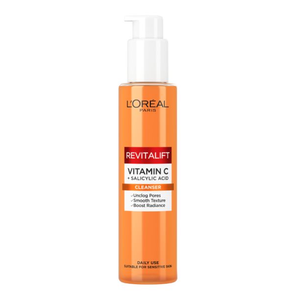 L'Oréal Paris Revitalift Kremasto-penušavi gel za čišćenje lica, Vitamin C​, 150 ml