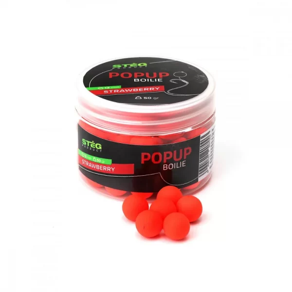 POP UP BOILIE 13mm STRAWBERRY 50g (SP241302)