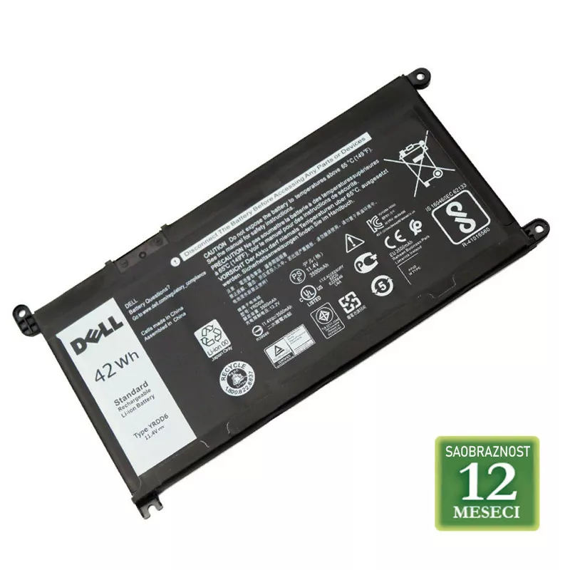 Baterija za laptop DELL Latitude 5482 / YRDD6 11.46V 42Wh