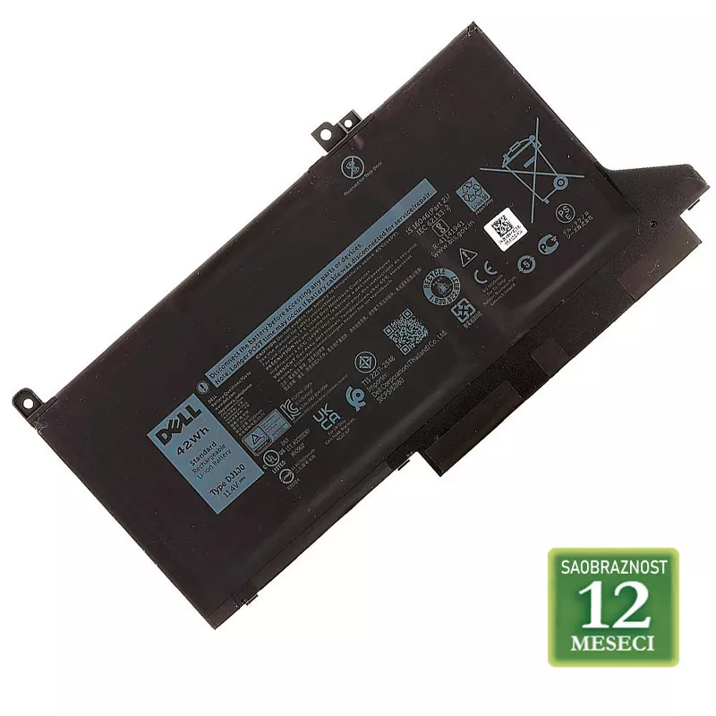 Baterija za laptop DELL Latitude D7480 / DJ1J0 11.4V 42Wh / 3680mAh