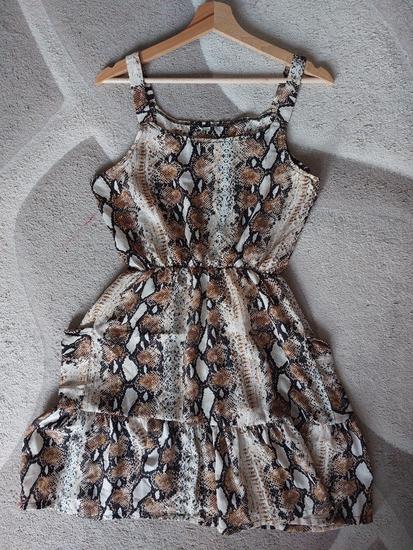 Letnja haljina sa zmijskim printom