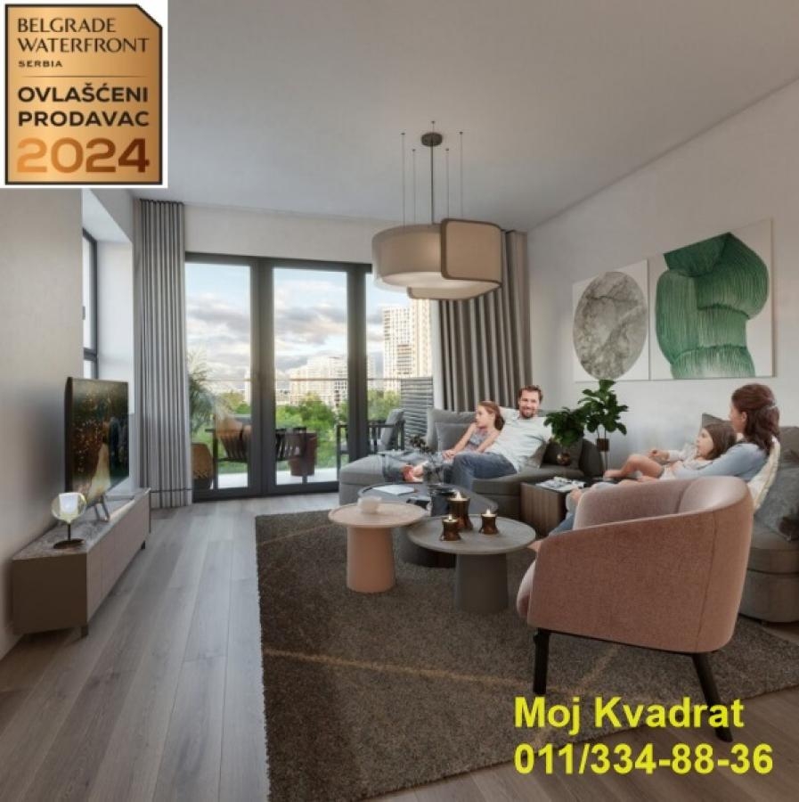 Savski venac, Beograd na vodi - BW King's Park Residence, 64m2 - BEZ PROVIZIJE ZA KUPCE!