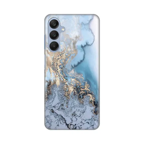 Silikonska futrola - maska print za Samsung A256 Galaxy A25 5G Blue Gold Marble