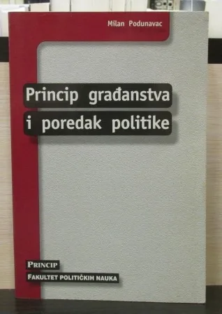 PRINCIP GRAĐANSTVA I POREDAK POLITIKE – MILAN PODUNAVAC