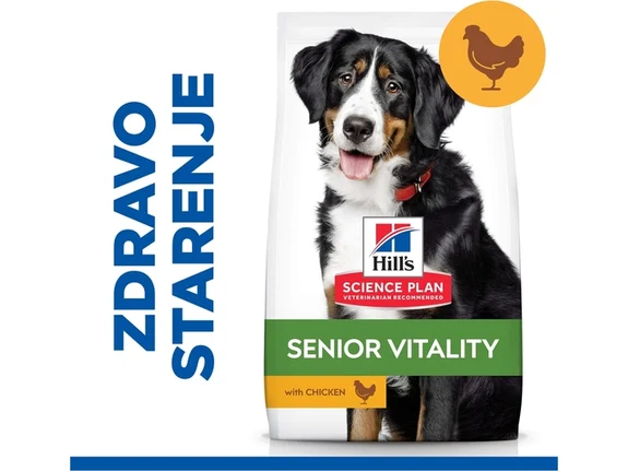 Hill'S Science Plan Hrana za pse Senior Vitality Large breed sa piletinom 14kg