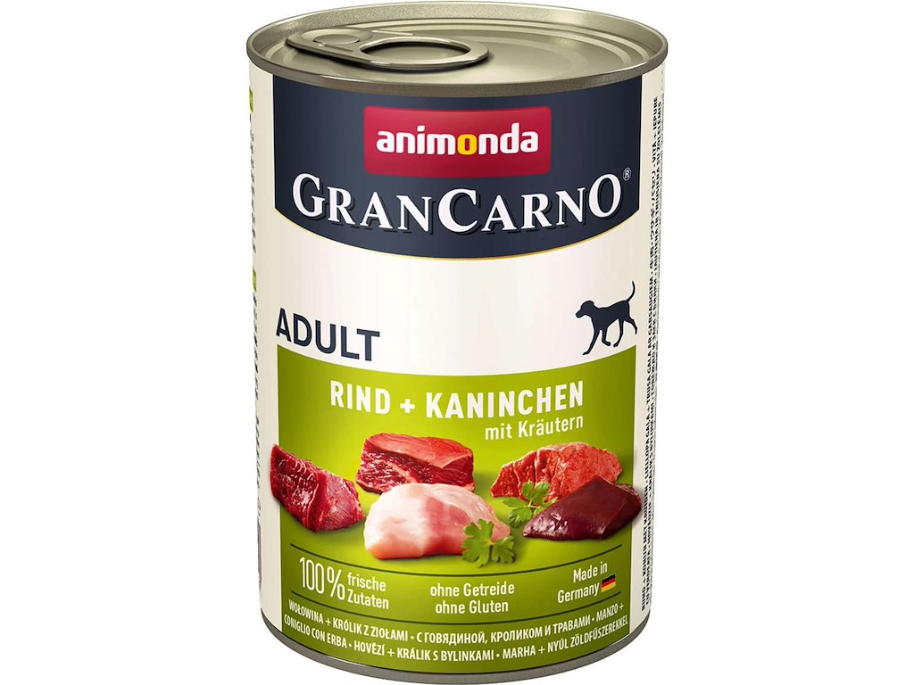 Animonda Hrana za pse Gran Carno Adult Govedina i zec s biljem 400gr