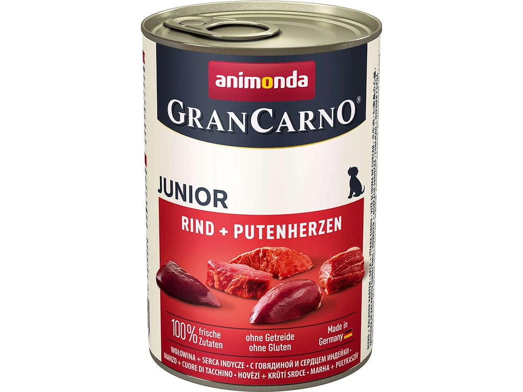 Animonda Hrana za pse Gran Carno  Junior Govedina i ćureća srca 400gr