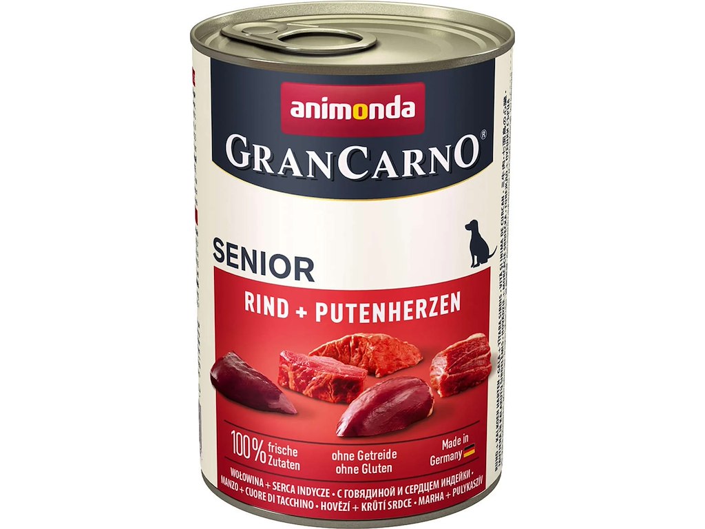 Animonda Hrana za pse Gran Carno Senior Govedina i ćureća srca 400gr