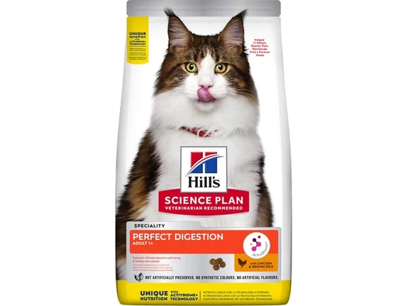 Hill'S Science Plan Hrana za mačke Perfect Digestion Adult Piletina i smeđi pirinač 3kg