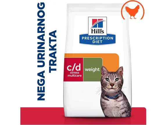 Hill'S Prescription Diet Hrana za mačke C/D Urinary Stress + Metabolic sa piletinom 1,5kg