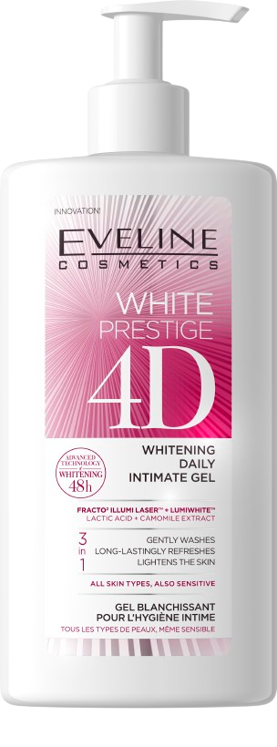 EVELINE - WHITE PRESTIGE 4D - DAILY INTIMATE GEL 250ml