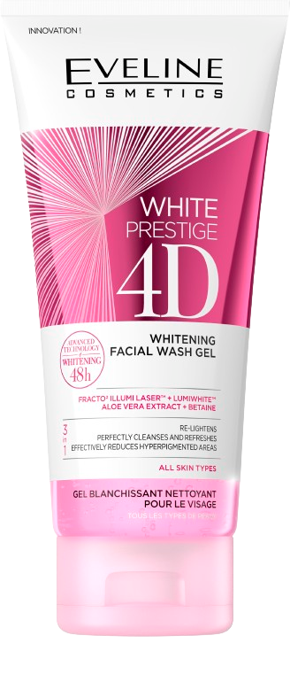 EVELINE - WHITE PRESTIGE 4D - FACIAL WASH GEL 200ml