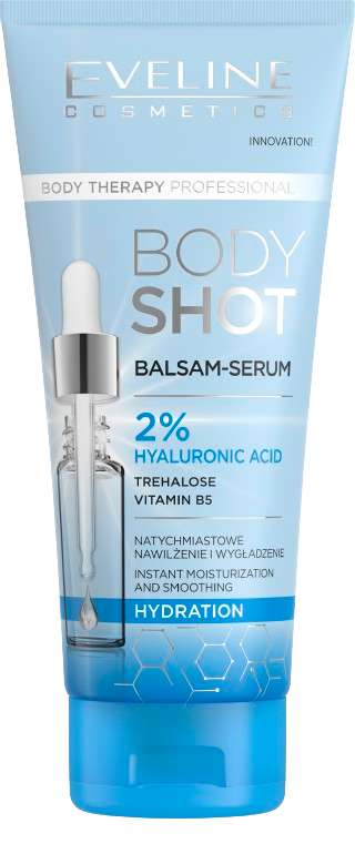 EVELINE - BODY SHOT BALM-SERUM 2% HYALURONIC ACID HYDRATION 200ml