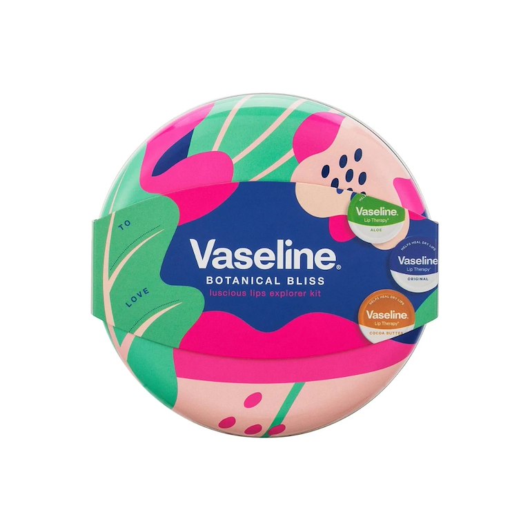 Vaseline® BOTANICAL BLISS PROMO Balzam za Usne ALOE 20 g, Balzam za Usne COCOA BUTTER 20 g i Balzam za Usne ORIGINAL 20 g