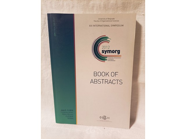 Book of abstracts