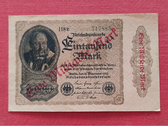 1 MILIJARDA na 1000 MARAKA 1922