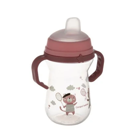 Canpol babies solja bonjour paris 250ml sa silikonskim kljunom (56/613) - pink ( 56/613_pin )