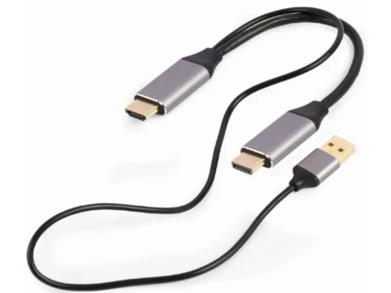 GEMBIRD A-HDMIM-DPM-01 Adapter/Kabl HDMI (muški) na DisplaiPort (muški) , 2m, Crni