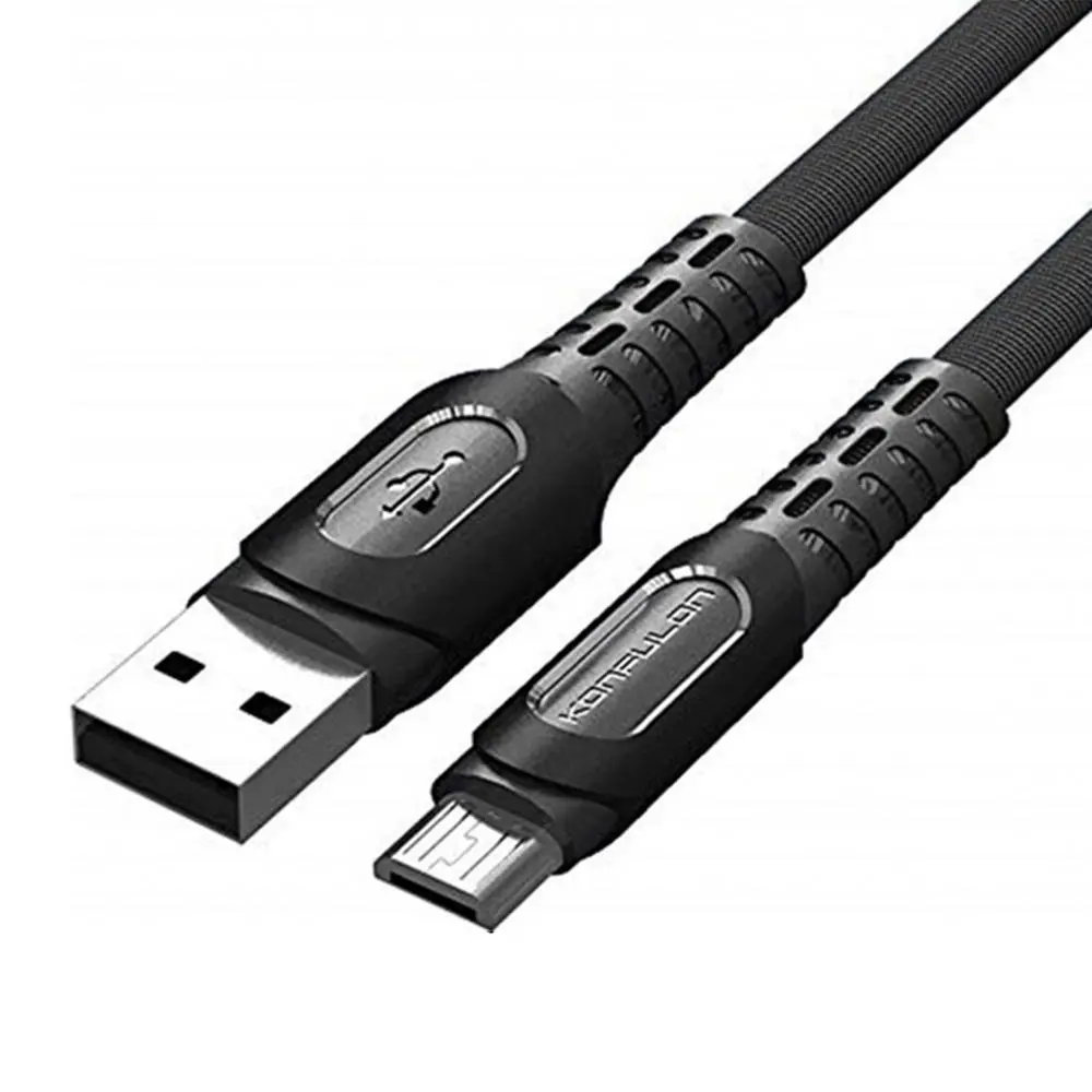 USB Kabl KONFULON DC28 Micro 2.4A 1M, Crna