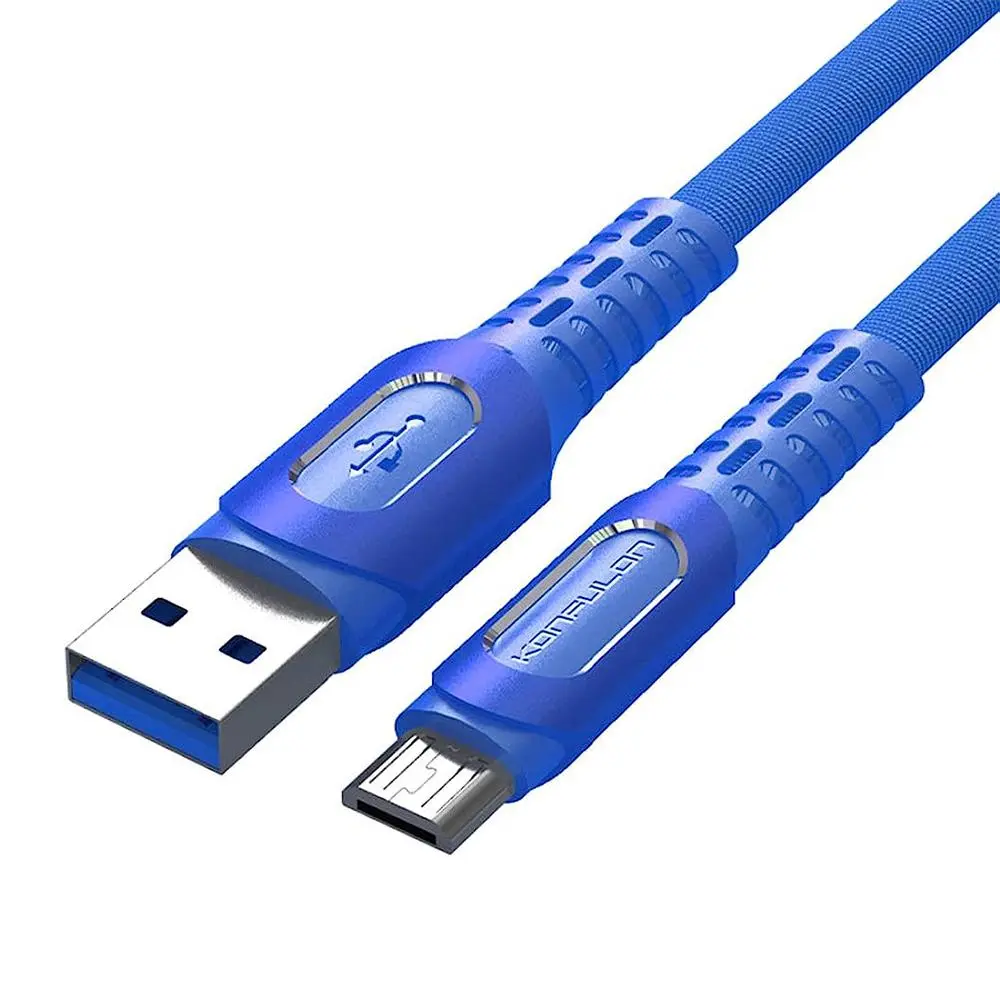 USB Kabl KONFULON DC28 Micro 1M 2.4A, Plava