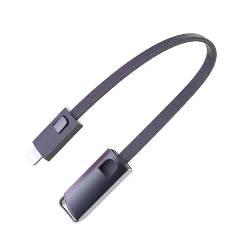USB Kabl KONFULON DC22 Lightning 23cm 2.4A, Crna
