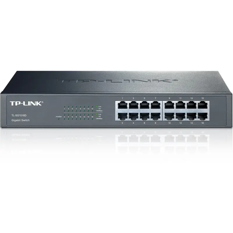 TP - LINK Switch 16-port TL-SG1016D crni