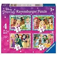 Puzle 4u1 Dizni princeze Ravensburger 03156