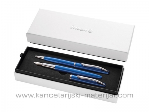 PELIKAN Jazz Noble Elegance set naliv pero + hemijska olovka (821902) - plavi set