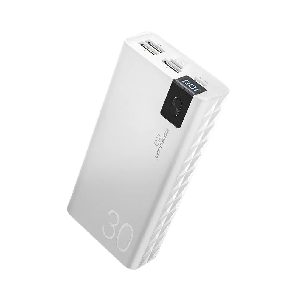 Power Bank KONFULON A19 30000 mAh Triple USB 2.4A bela