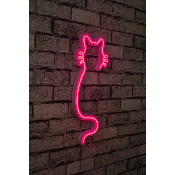 LED zidna dekoracija mačke roze