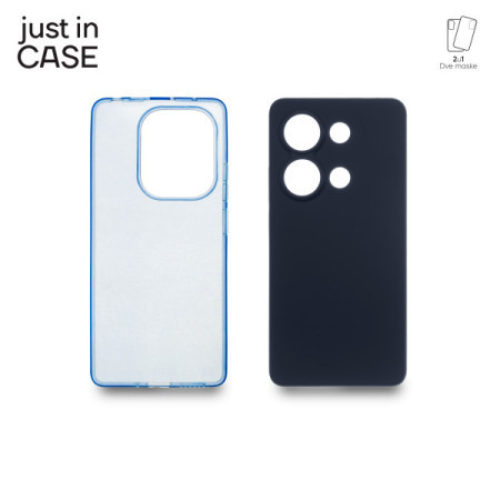 Just in Case 2u1 extra case mix plus paket maski za telefon redmi note 13 pro 4g plava ( MIX325BL )