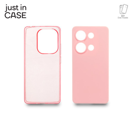 Just in Case 2u1 extra case mix plus paket maski za telefon redmi note 13 pro 4g pink ( MIX325PK )