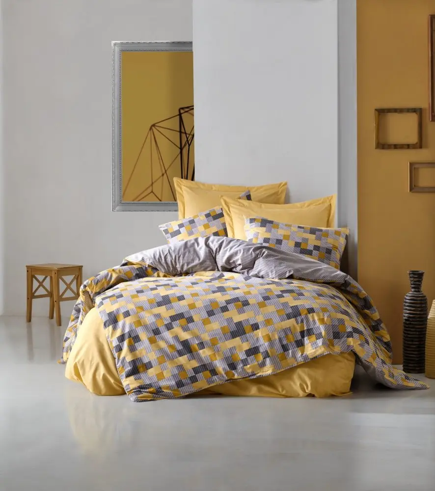 L'Essentiel Maison Ranforce posteljina Elon, 240x220cm, Žuta