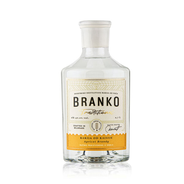 Branko rakija od kajsije TRADITIONAL 40% 0.7L