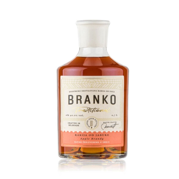 Branko rakija od jabuke TRADITIONAL 40% 0.7L