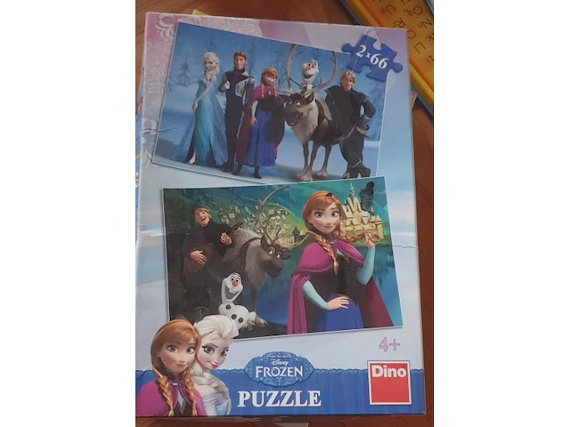 DISNEY Frozen Elza i Ana puzzle 2 kom po 66