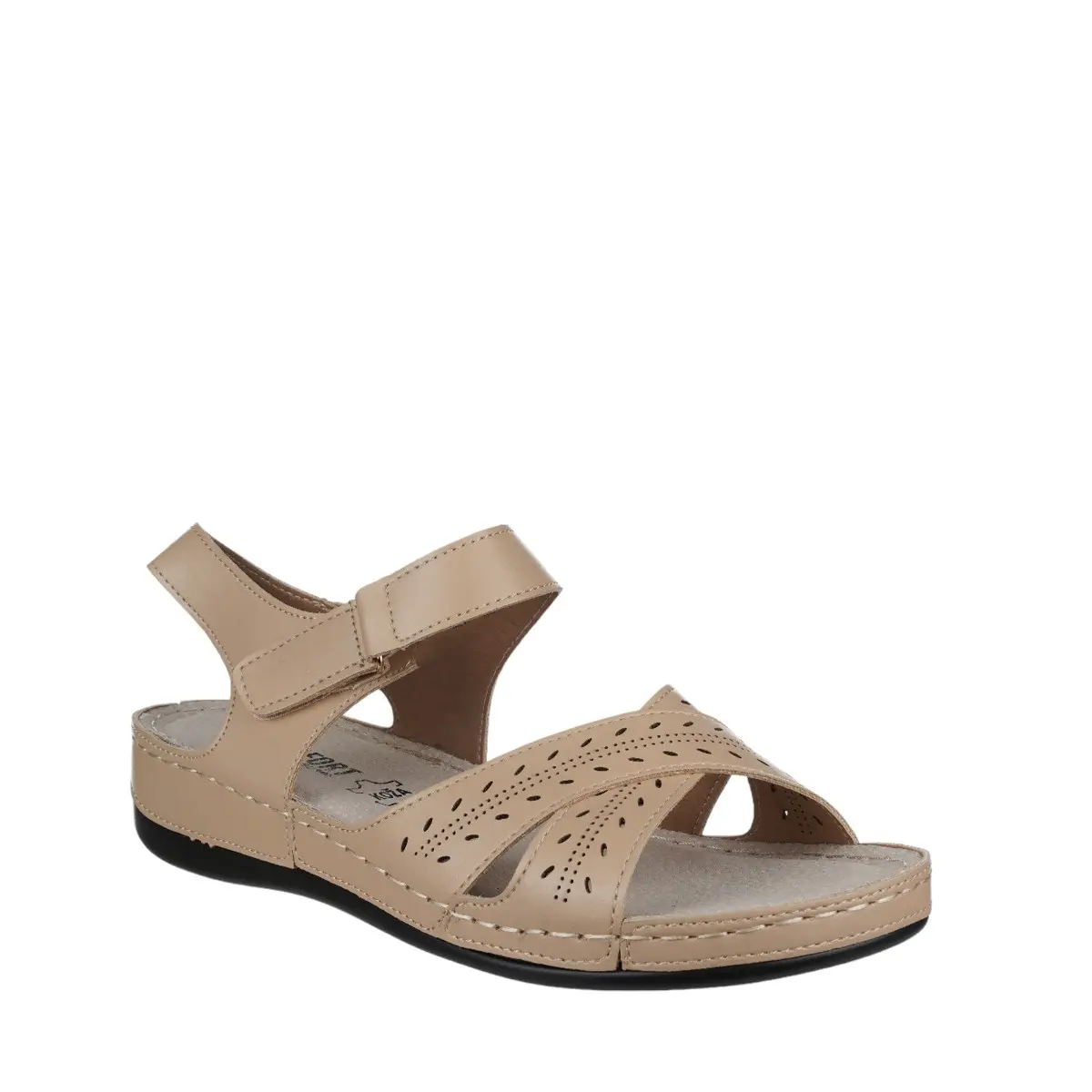COMFORT BY ELLY SHOES Ženske sandale Comfort N79429, Krem