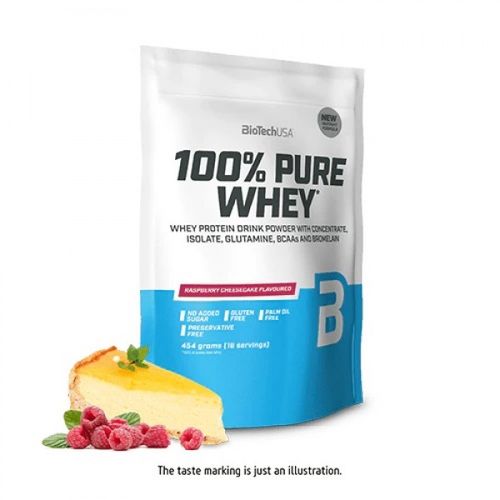 BioTech USA Pure Whey 454g Malina-Čizkejk