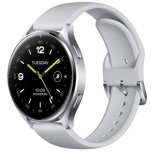 Xiaomi Watch S2 Silver Case with Gray TPU Strap