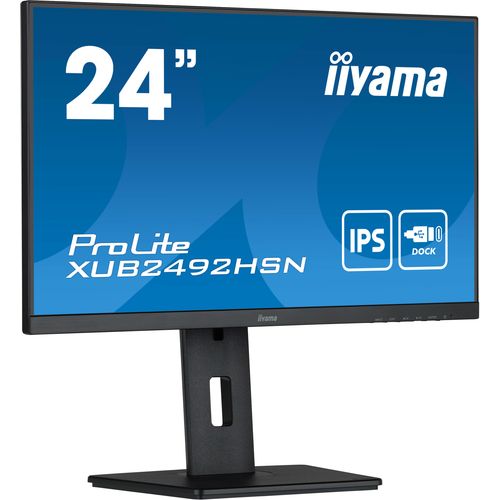 IIYAMA Prolite 23.8" 1920x1080 DP, HDMI, USB-C Dock 65W + LAN